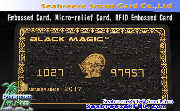 Embossed Card, Micro-relief Card, RFID Embossed Card