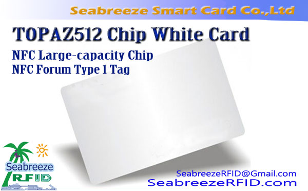 NFC à grande capacité TOPAZ512 Chip Carte blanche, NFC Large-capacity ...