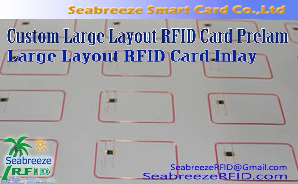 Custom Large Layout RFID Card Prelam, Large Layout RFID Card Inlay ...