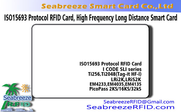 ISO 15693 Protocol RFID-chipkaart, High Frequency Long Distance Smart Card