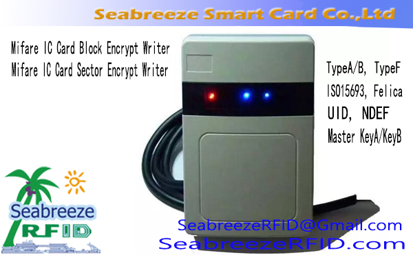 Mifare IC Card Block Encrypt Writer, ISO14443 TypeA&B，ISO15693, Mifare ...