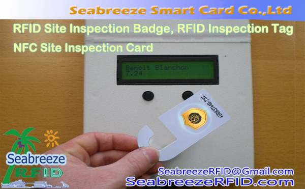 RFID Site Inspection Card, RFID Site Inspection Badge, RFID Inspection ...